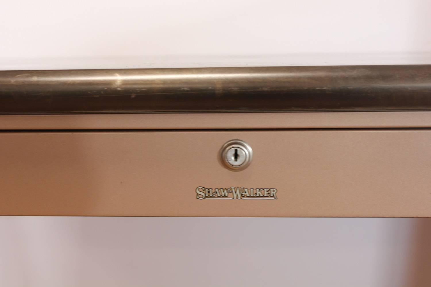 1950s Metal Desk by Shaw Walker at 1stDibs | shaw walker desk, shaw ...