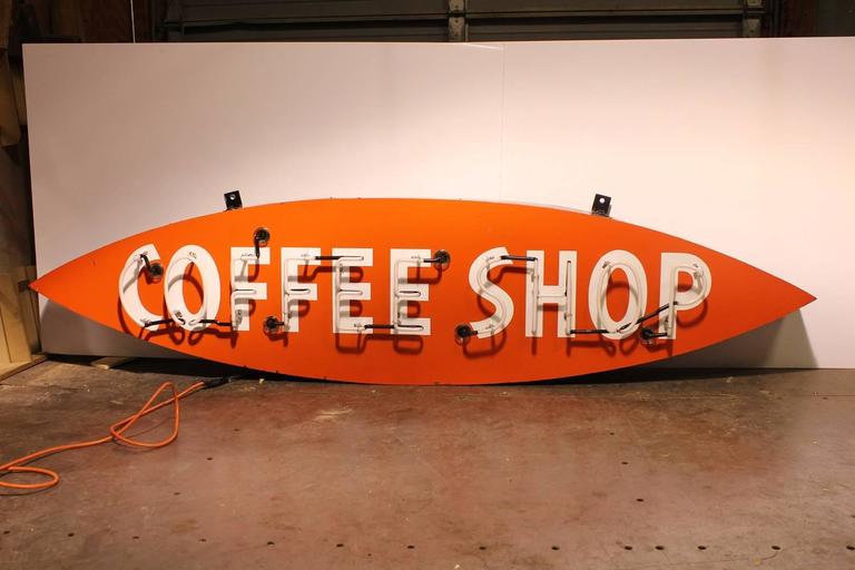 1950s Neon Sign "Coffee Shop" For Sale at 1stDibs