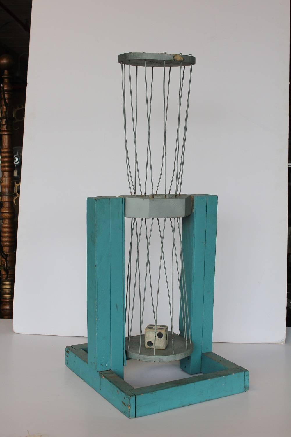 Large 1950's American Carnival Dice Cage For Sale at 1stdibs