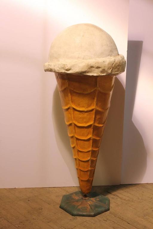 1920s American Trade Ice Cream Sign at 1stDibs