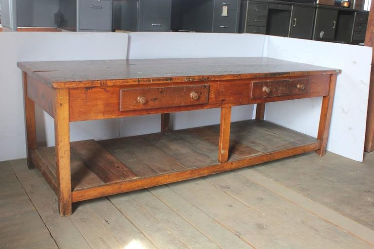 1930s American Library Study Wood Table For Sale at 1stDibs
