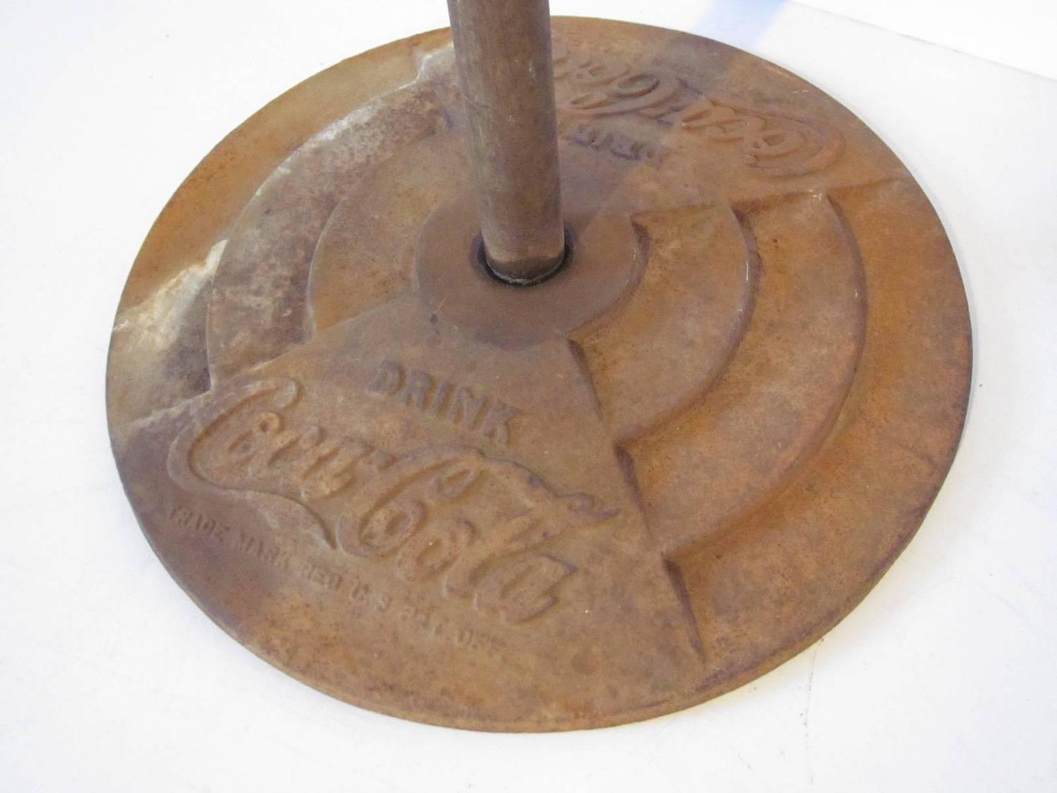 1930s Porcelain Coca Cola Two-Sided Lollipop Sign at 1stdibs