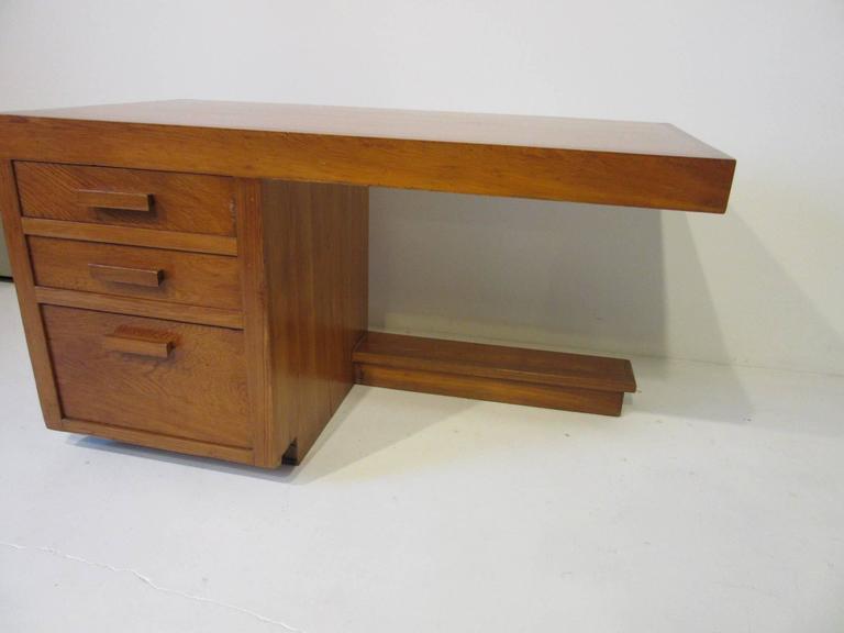 Important Frank Lloyd Wright Usonian Desk from the Levin House at 1stDibs