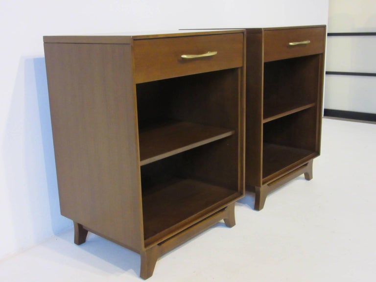Walnut Nightstands by R - Way Modern at 1stDibs