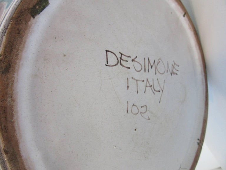 DeSimone Italian Hand-Painted Very Large Pot or Planter at 1stDibs