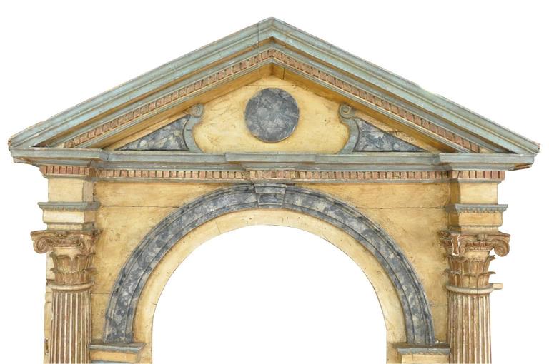 Monumental 18th Century Italian Architectural Niche Facade, Altar Frame ...