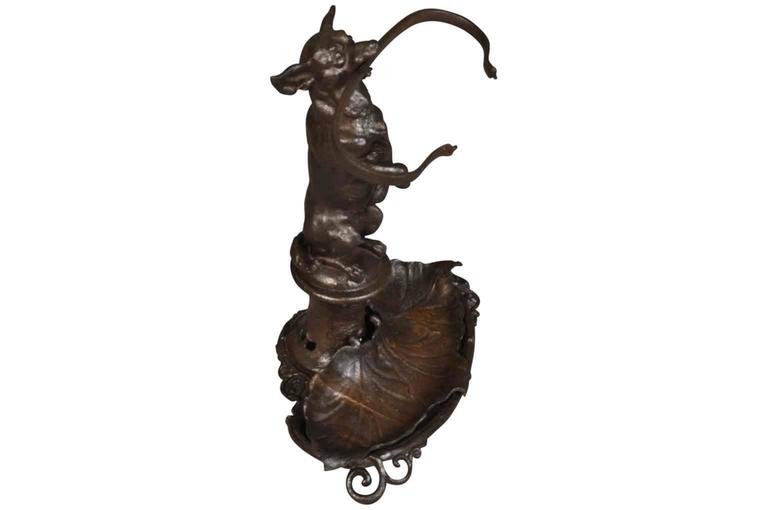 Terrific French 19th Century Fox Terrier Umbrella Stand at 1stDibs