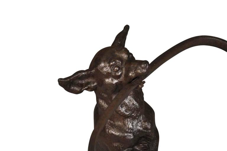 Terrific French 19th Century Fox Terrier Umbrella Stand at 1stDibs