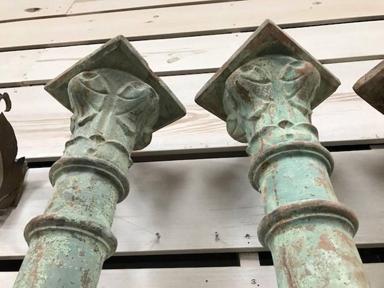 Sensational Set of Four 19th Century Spanish Columns in Cast Iron at ...