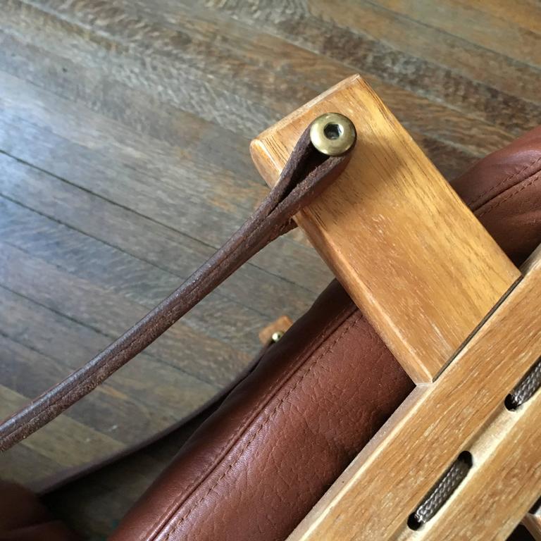 Teak and Leather "Hunter" Easy Chair Designed by Torbjørn Afdal at 1stDibs