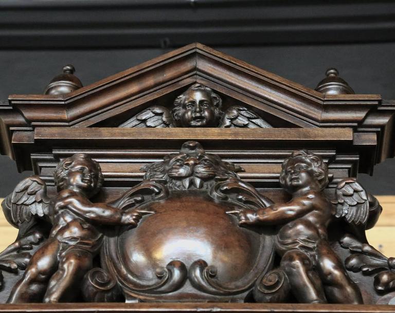 19th Century Italian Renaissance Display Armoire/Bookcase with Brass ...