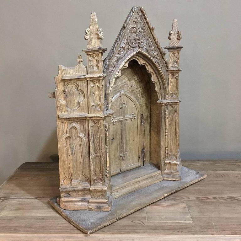 18th Century Carved Oak Gothic Shrine, Tabernacle at 1stDibs