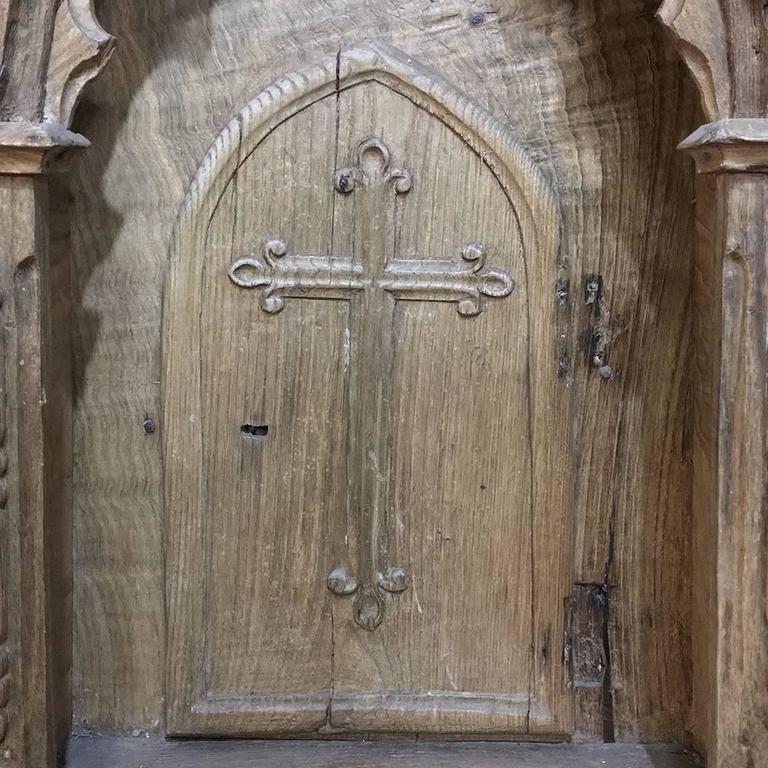 18th Century Carved Oak Gothic Shrine, Tabernacle at 1stDibs