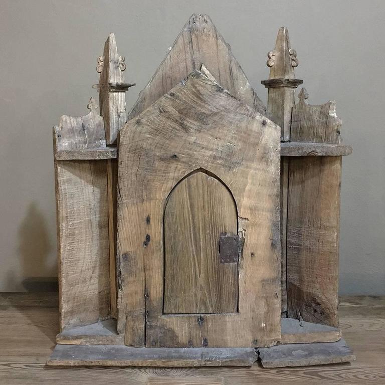 18th Century Carved Oak Gothic Shrine, Tabernacle at 1stDibs