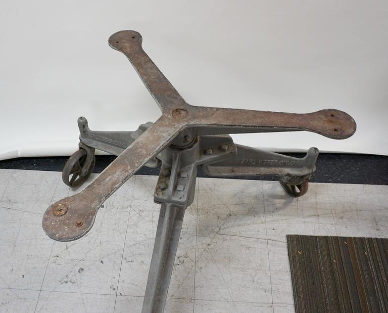 1940 Industrial Rolling Table Base at 1stDibs