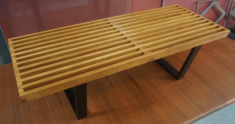 George Nelson 48 Inch Slat Bench at 1stDibs