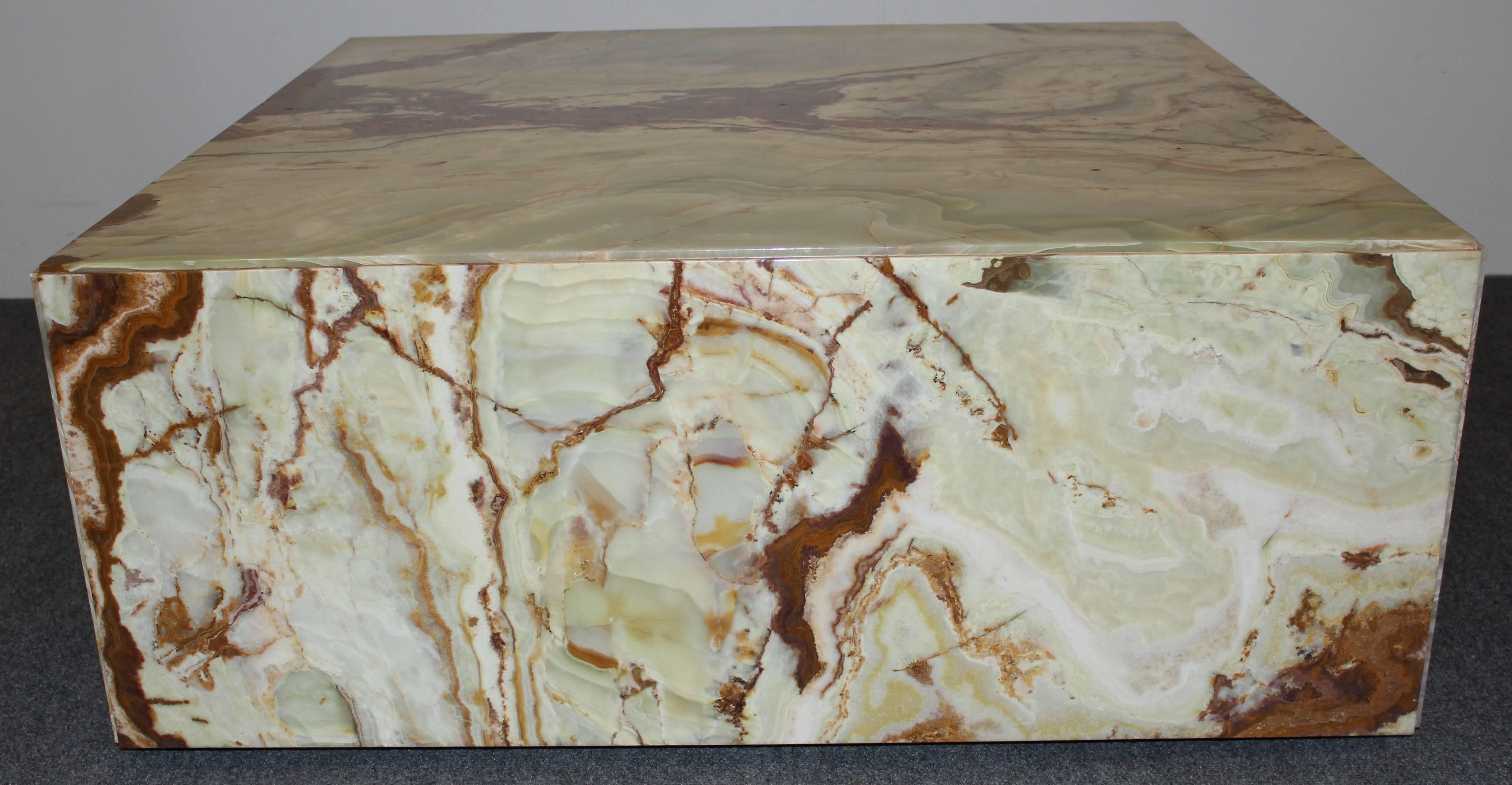 Large Onyx Coffee Table, 1960s at 1stDibs