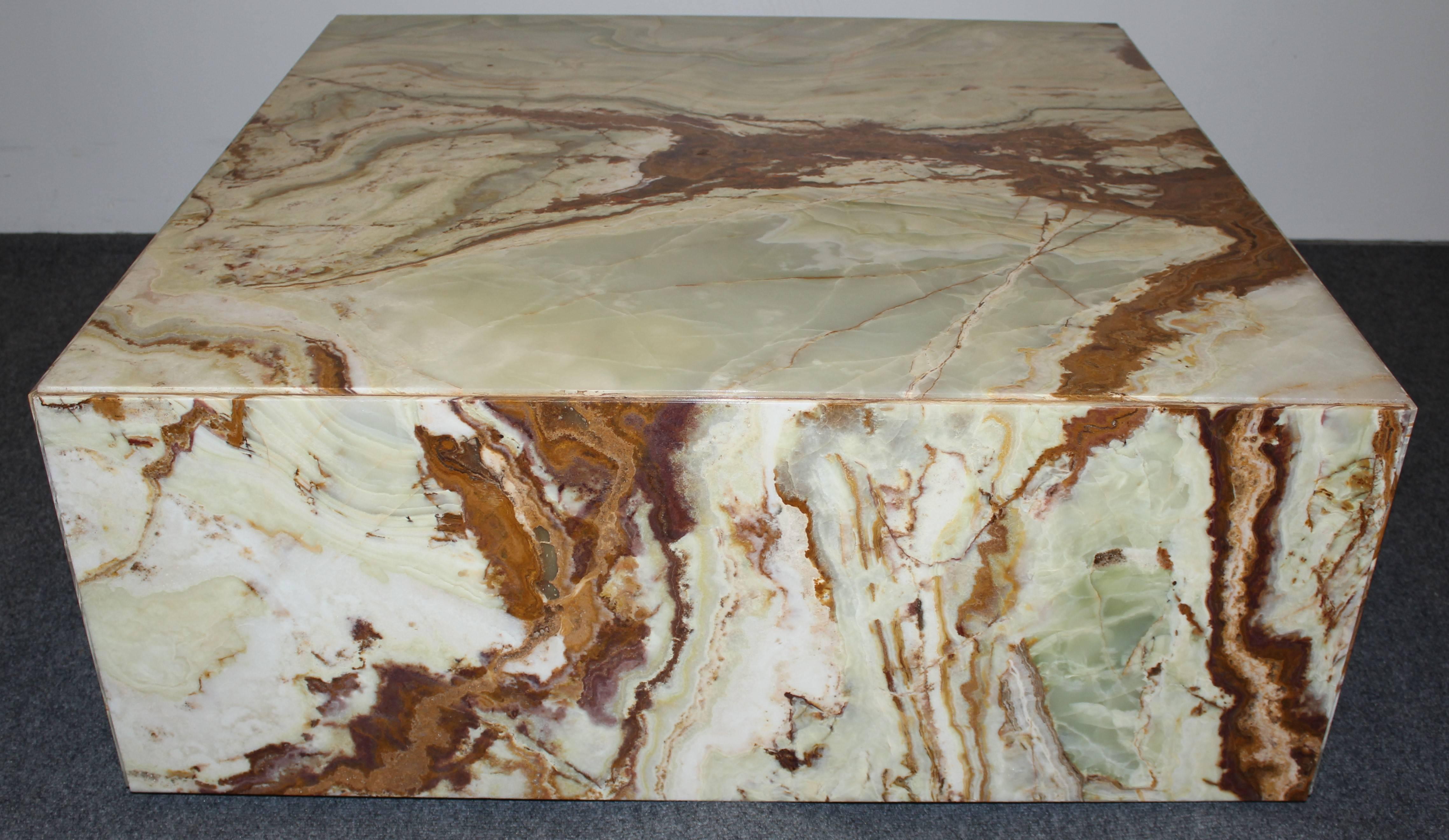 Large Onyx Coffee Table, 1960s at 1stDibs