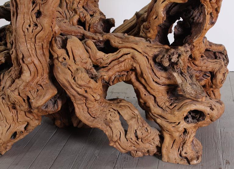 Vintage Grapevine Tree Trunk Dining Table, 1970 at 1stDibs