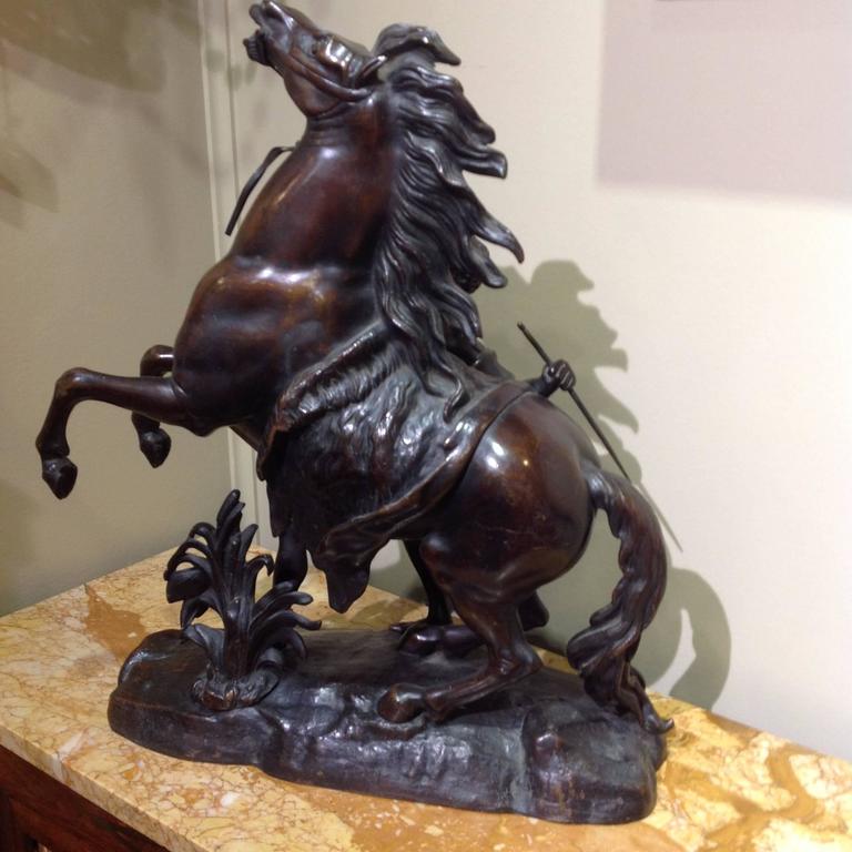 Pair of Bronze Marly Horses For Sale at 1stDibs