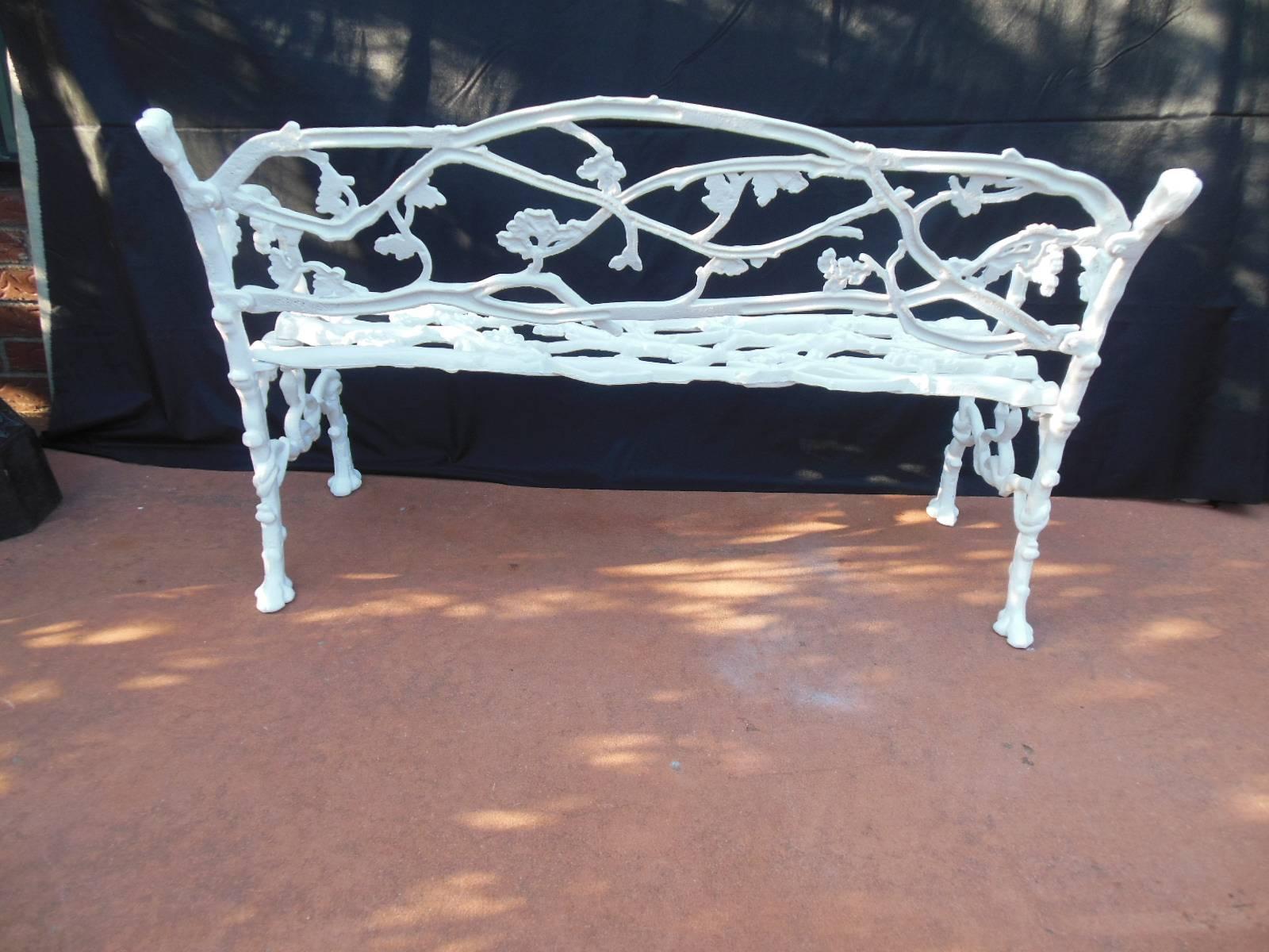 Bench, Cast Iron Rustic or Twig Pattern at 1stDibs