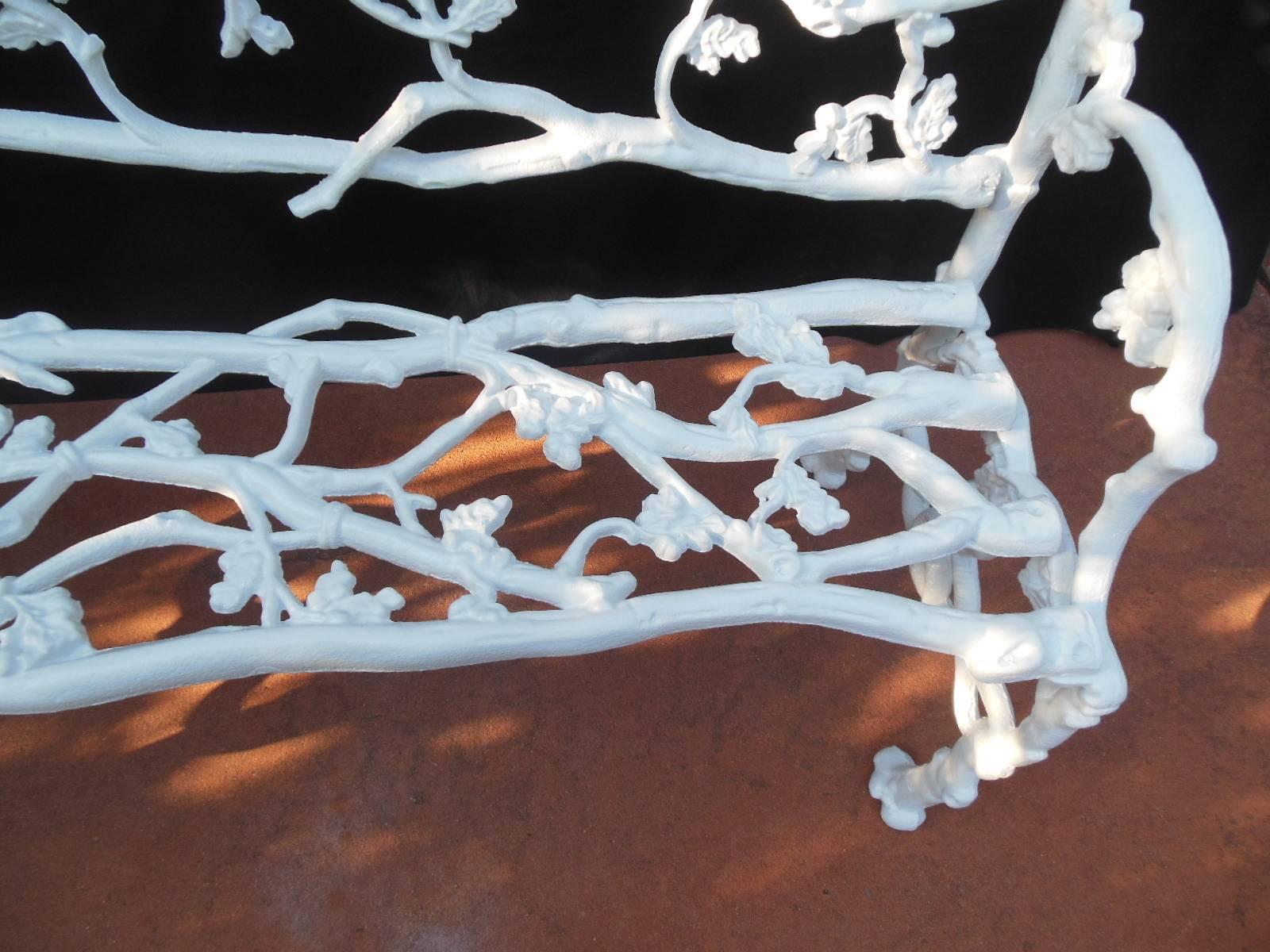 Bench, Cast Iron Rustic or Twig Pattern at 1stDibs