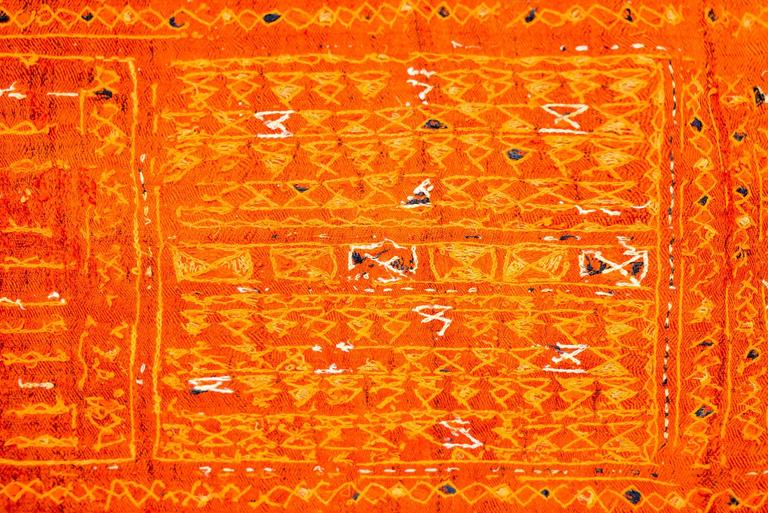Exceptional, 1950s Iraqi Embroidered Textile For Sale at 1stdibs