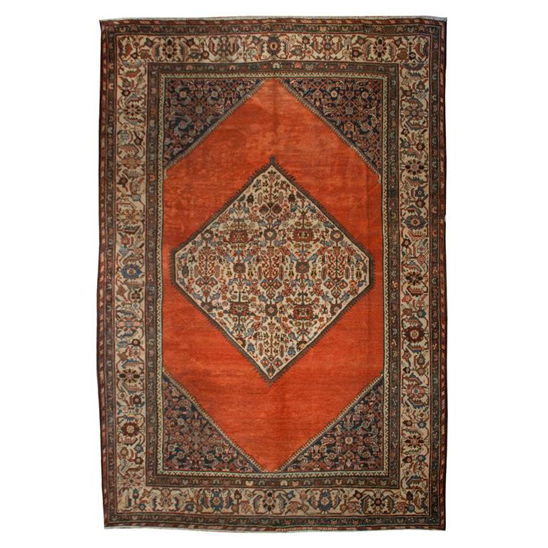 Early 20th Century Herati Carpet For Sale at 1stDibs
