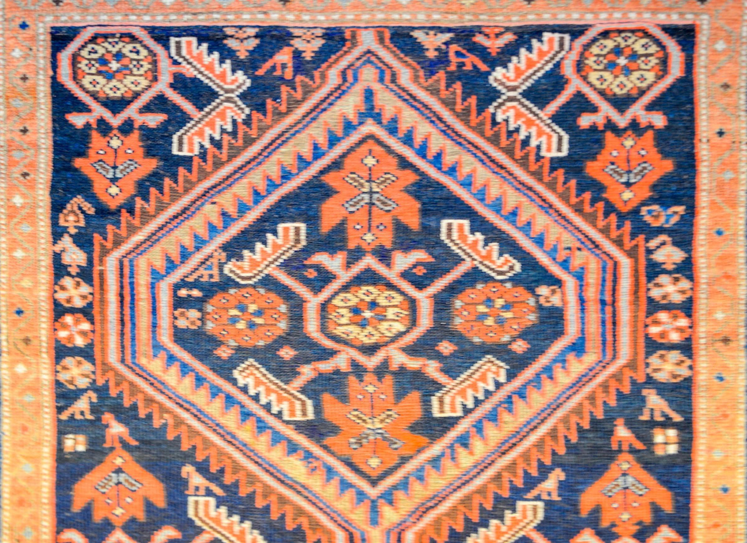 Exceptional Early 20th Century Kurdish Rug at 1stDibs