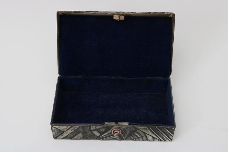 Art Deco Silver-Plated Box at 1stDibs