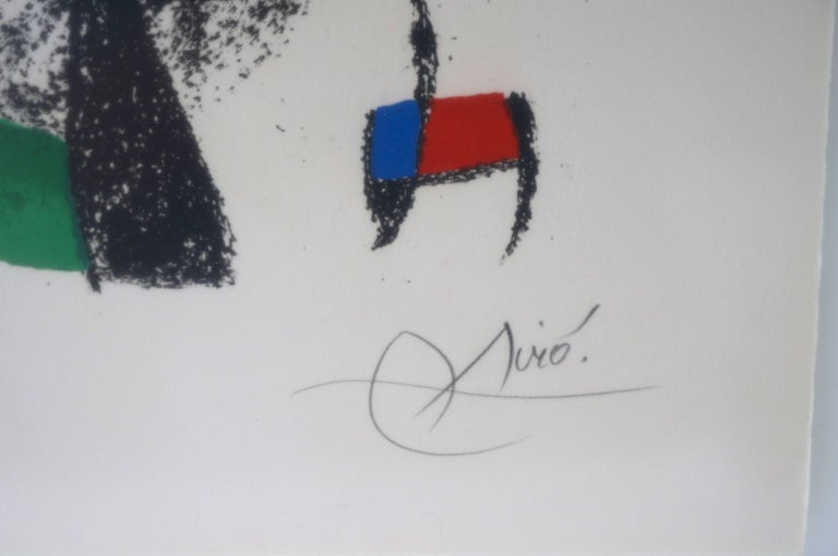 Joan Miro Lithograph, Miro Lithographs II, circa 1975, Plate 2 at 1stDibs