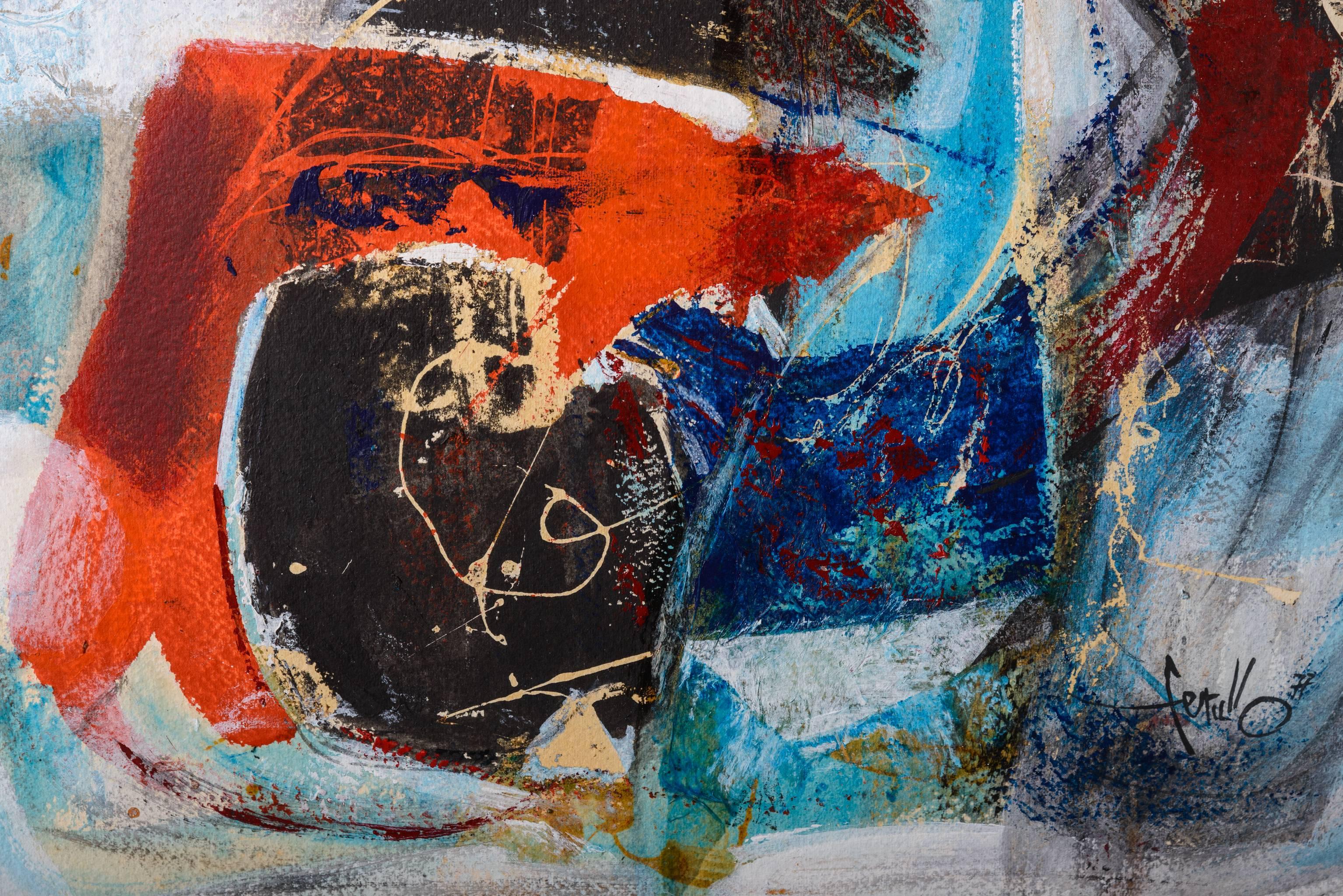 Mid-Century Abstract Watercolor by the American Artist Edith Ferullo at ...