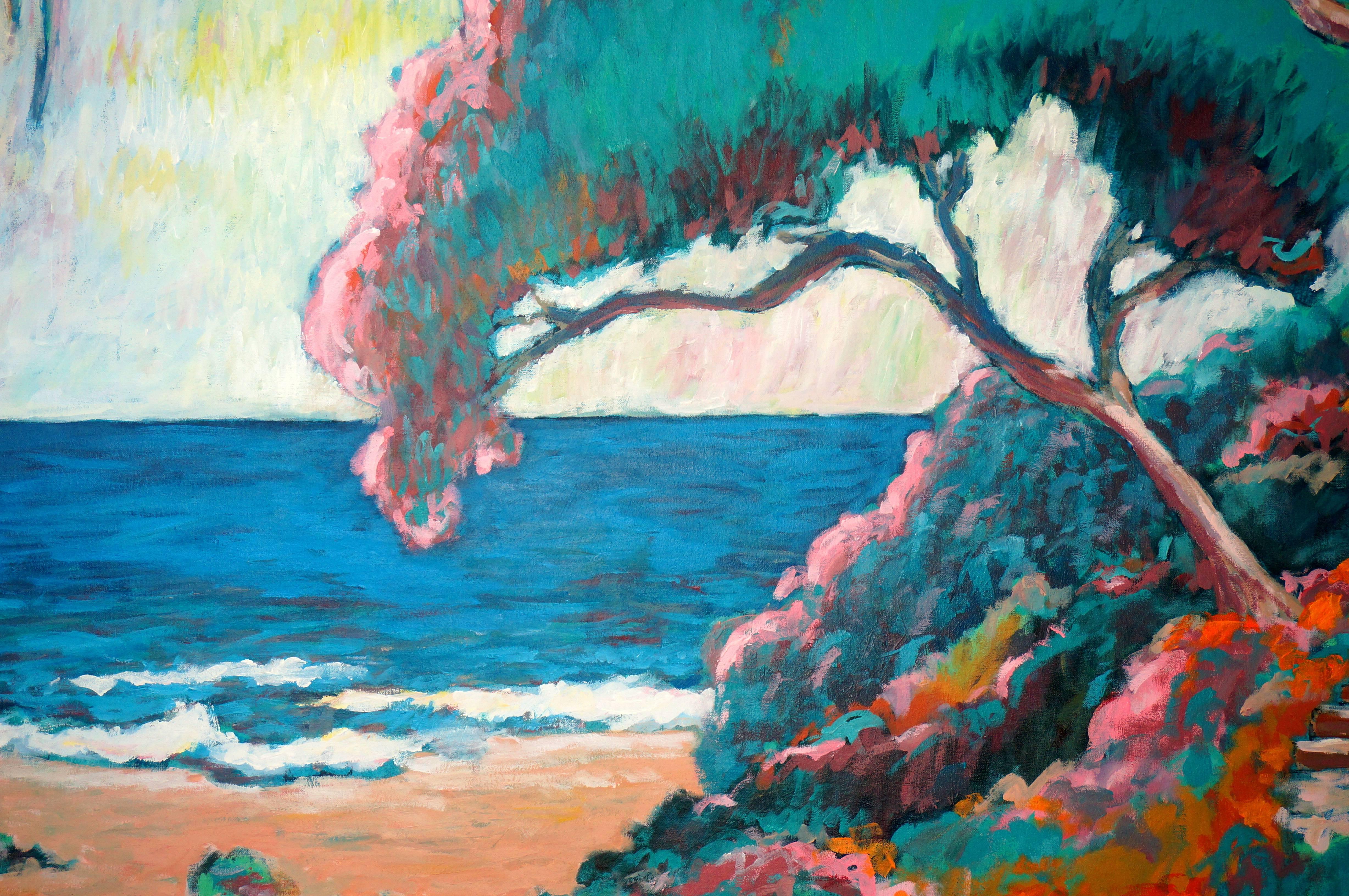 Set of Two Oil on Canvas, Hawaiian Islands by American Artist Nathan ...