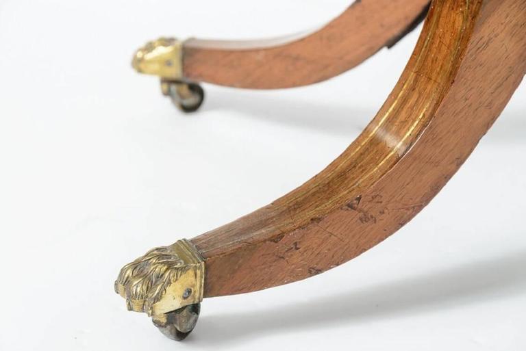 19th Century, George IV Rosewood and Brass Games Table For Sale at 1stDibs