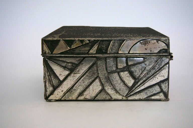 Art Deco Silver-Plated Box at 1stDibs