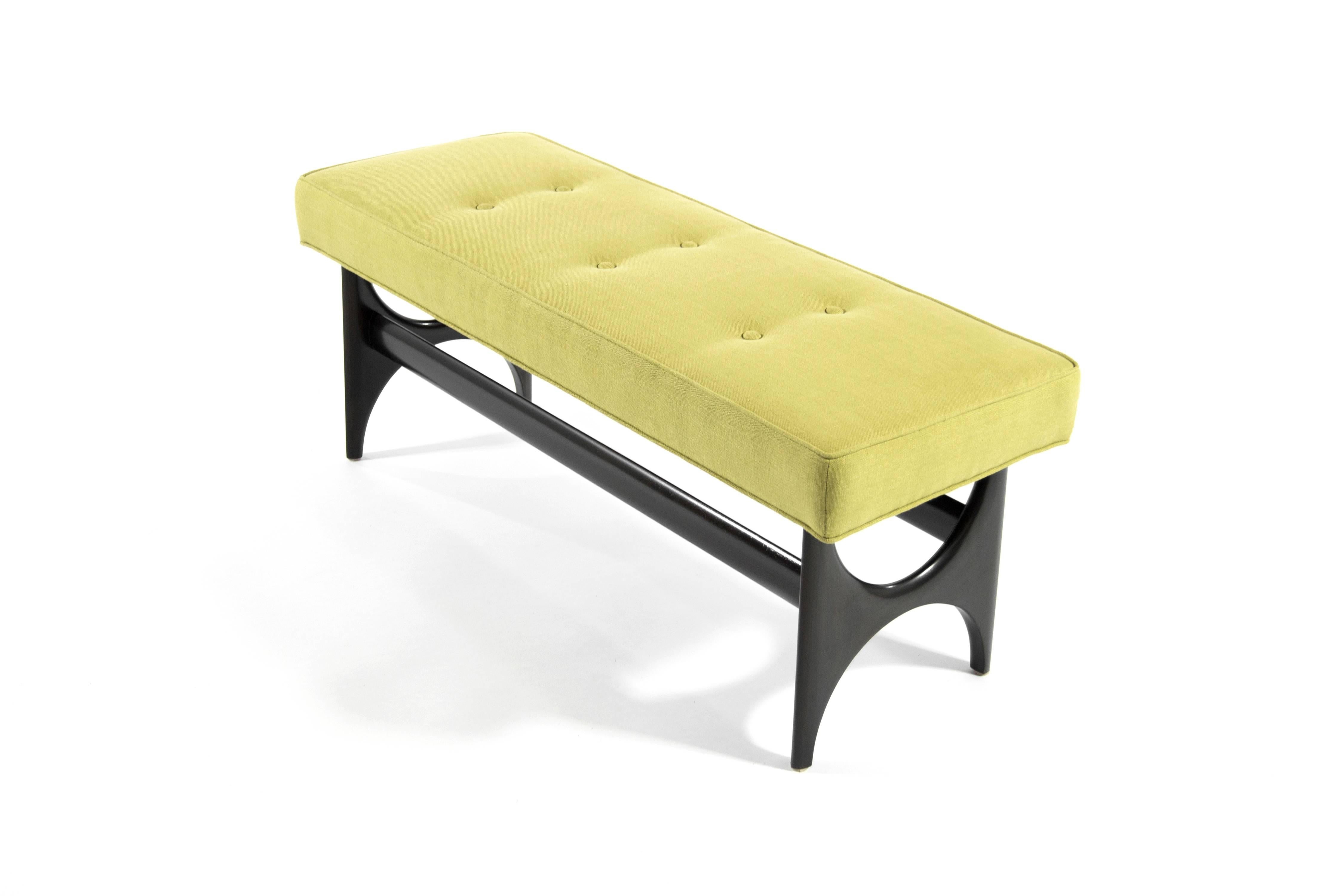 DC Sculptural Walnut Bench by Stamford Modern For Sale at 1stDibs