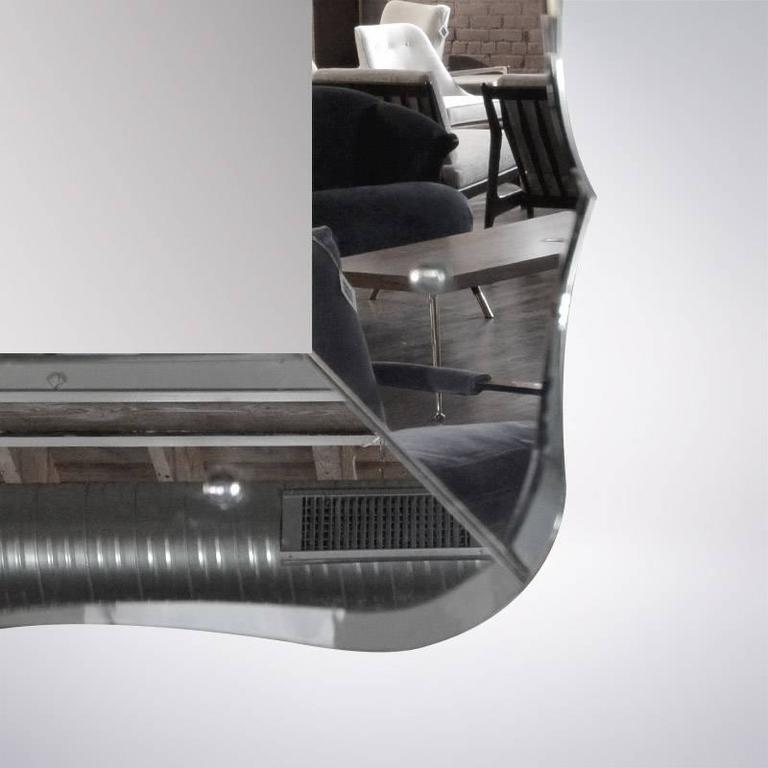 Large Scale Scalloped Mirror, circa 1940s at 1stDibs