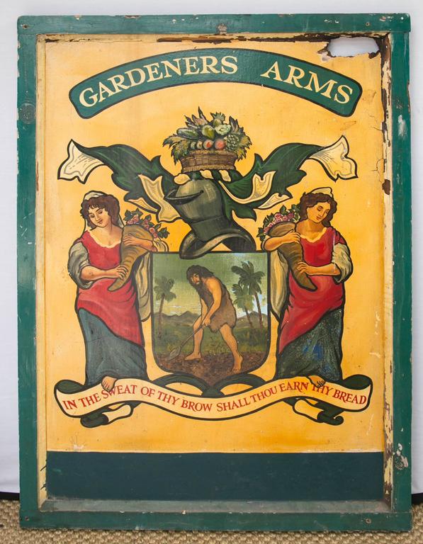 English Pub Sign "Gardeners Arms" at 1stDibs