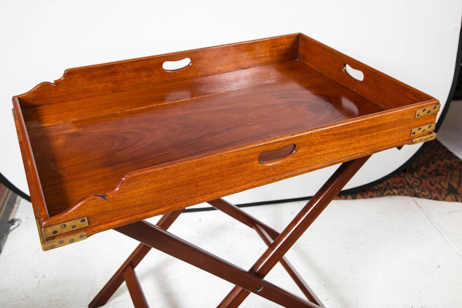 Butler's Tray Table Mahogany For Sale at 1stdibs