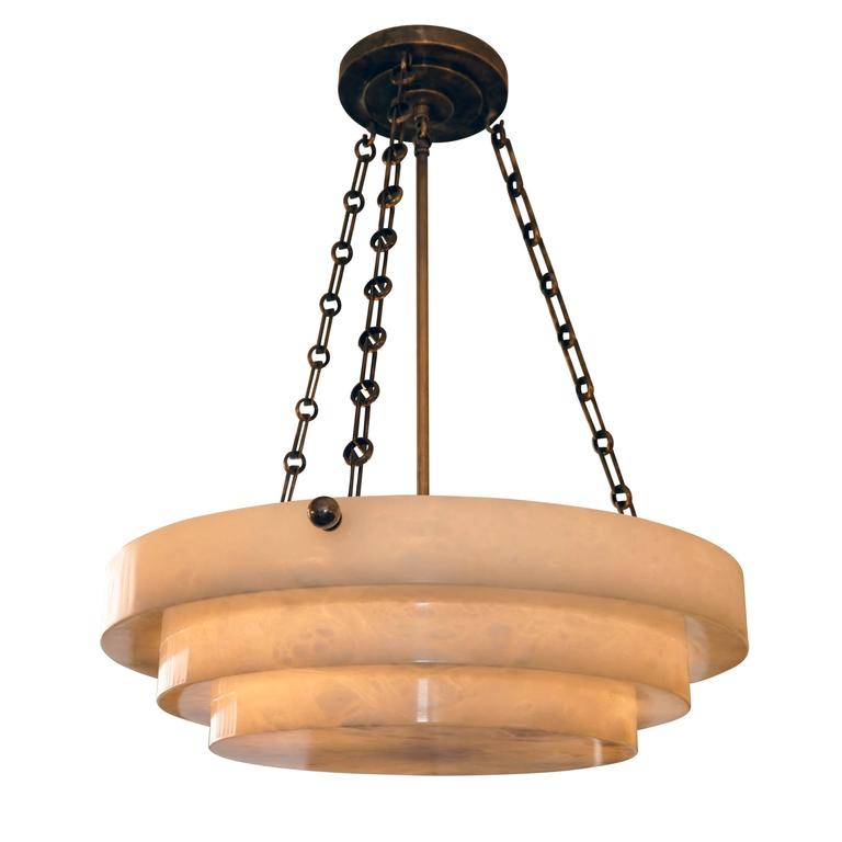 Alabaster Light Fixture at 1stDibs