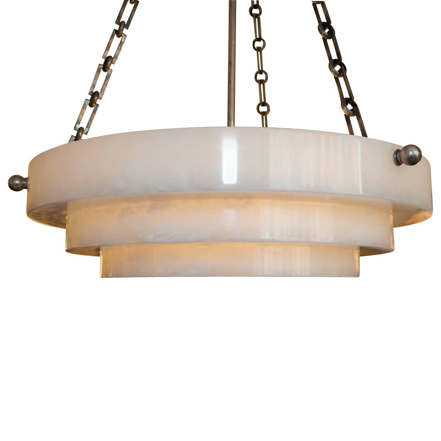 Alabaster Light Fixture at 1stdibs