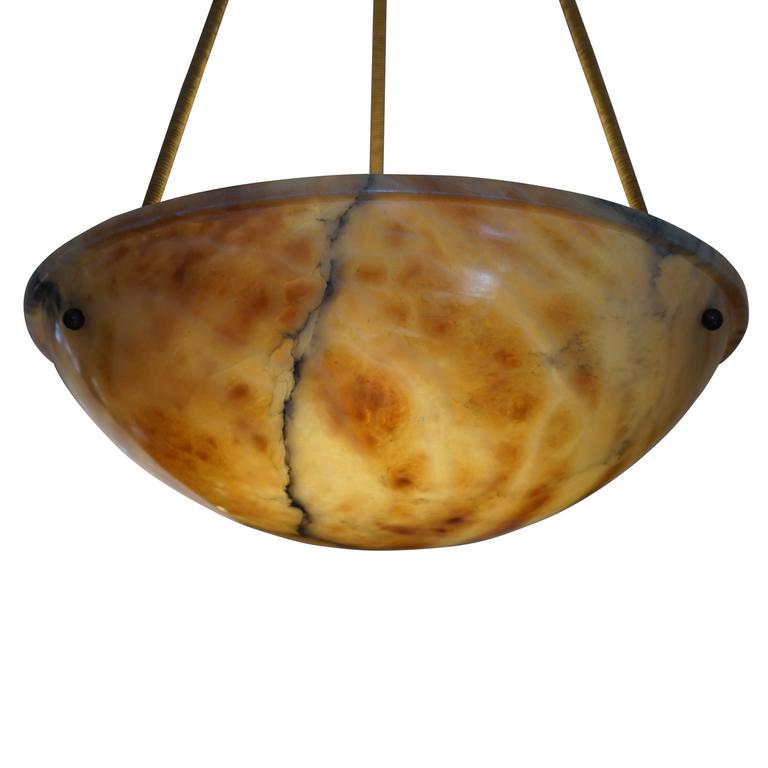 Alabaster Light Fixture at 1stDibs