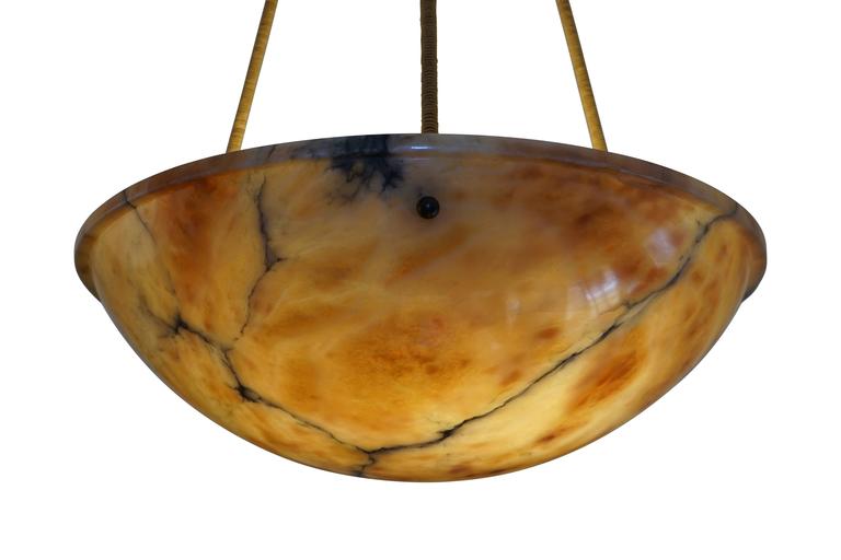 Alabaster Light Fixture at 1stDibs