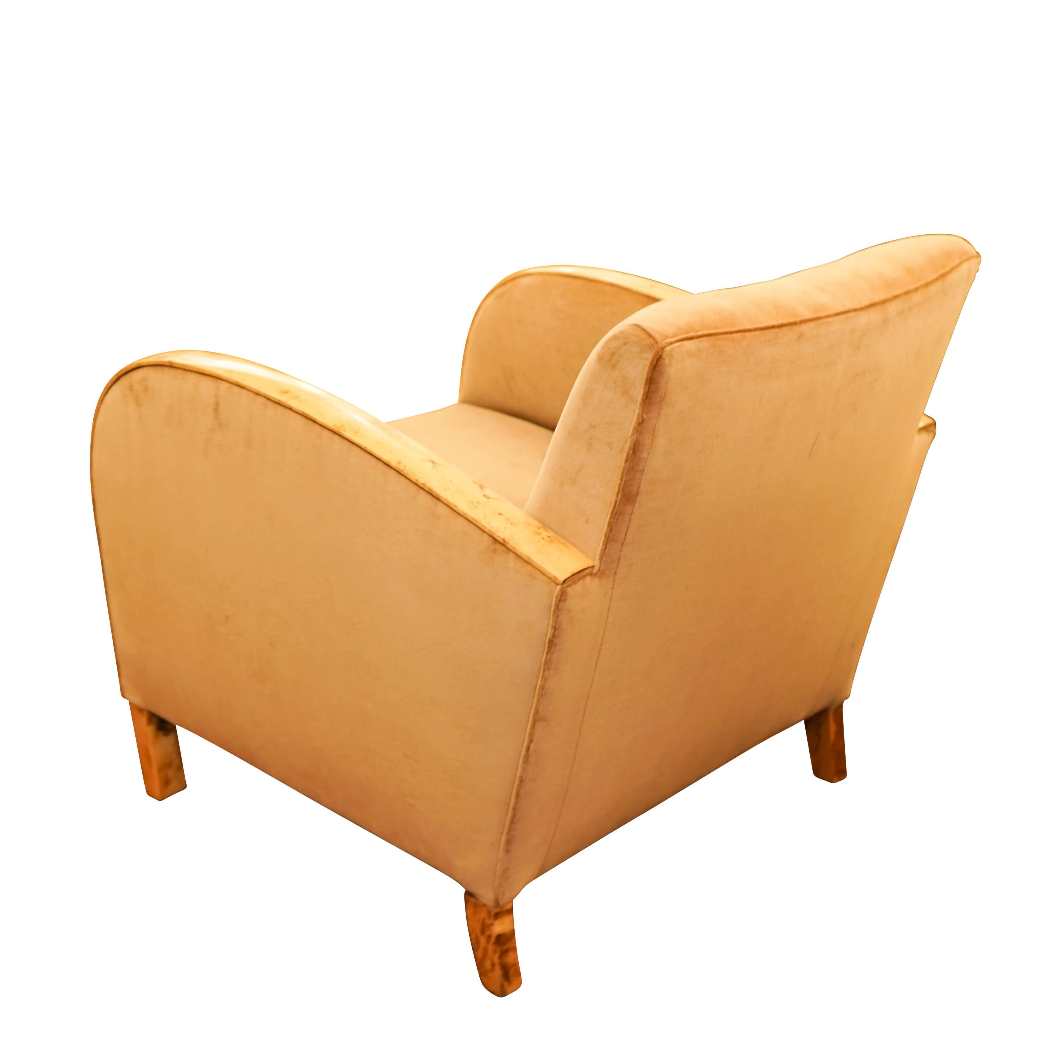 Art Deco Club Chair at 1stDibs | art deco club chairs, club chair art deco