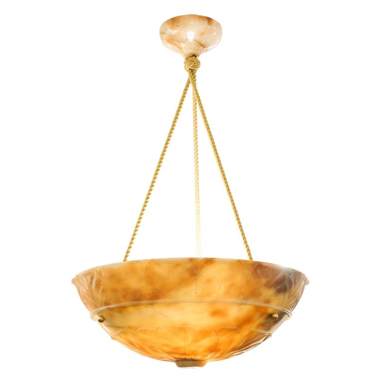 Alabaster Light Fixture at 1stDibs