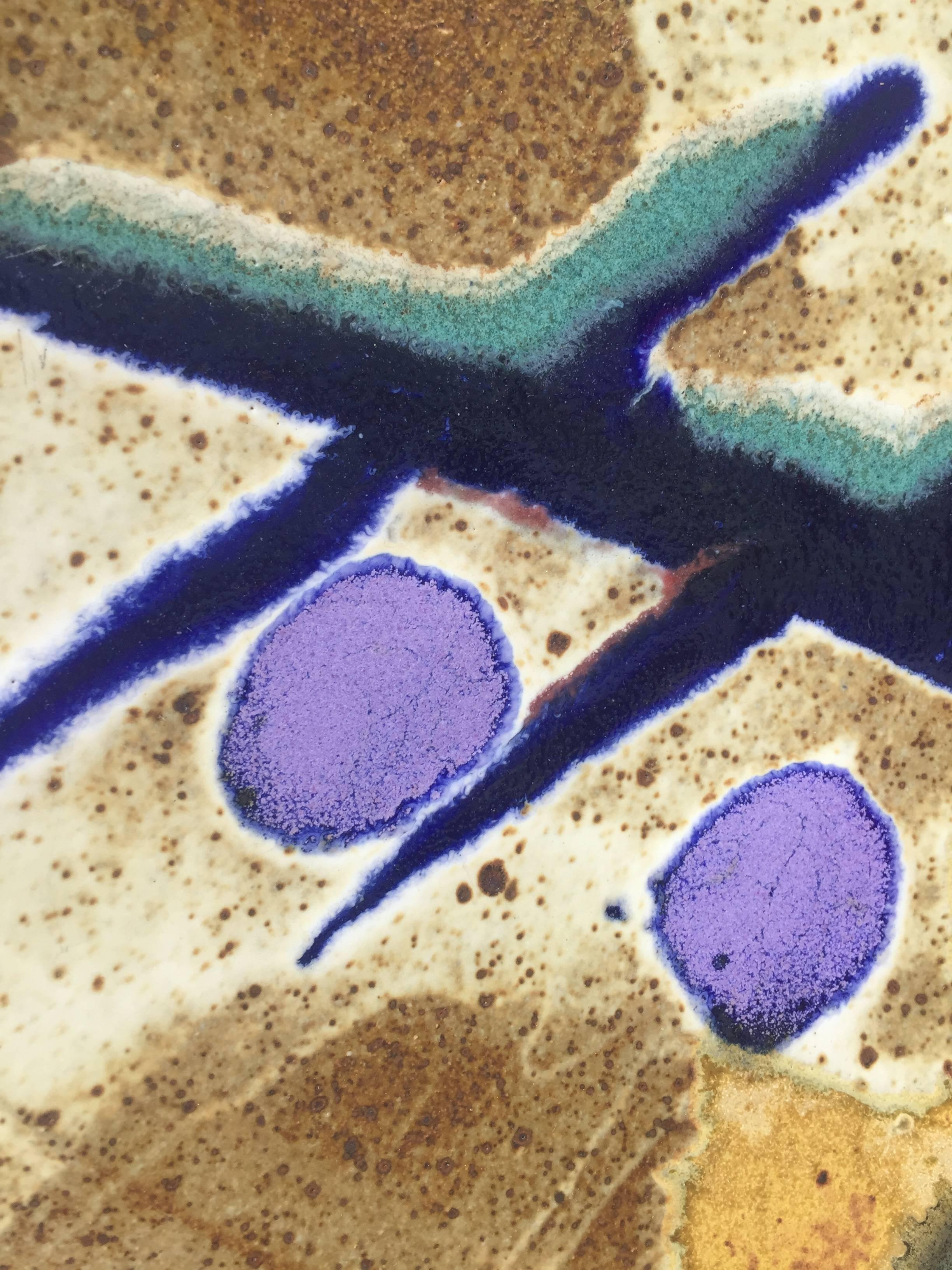 Grand Pair of Ken Pick Pottery Chargers at 1stDibs