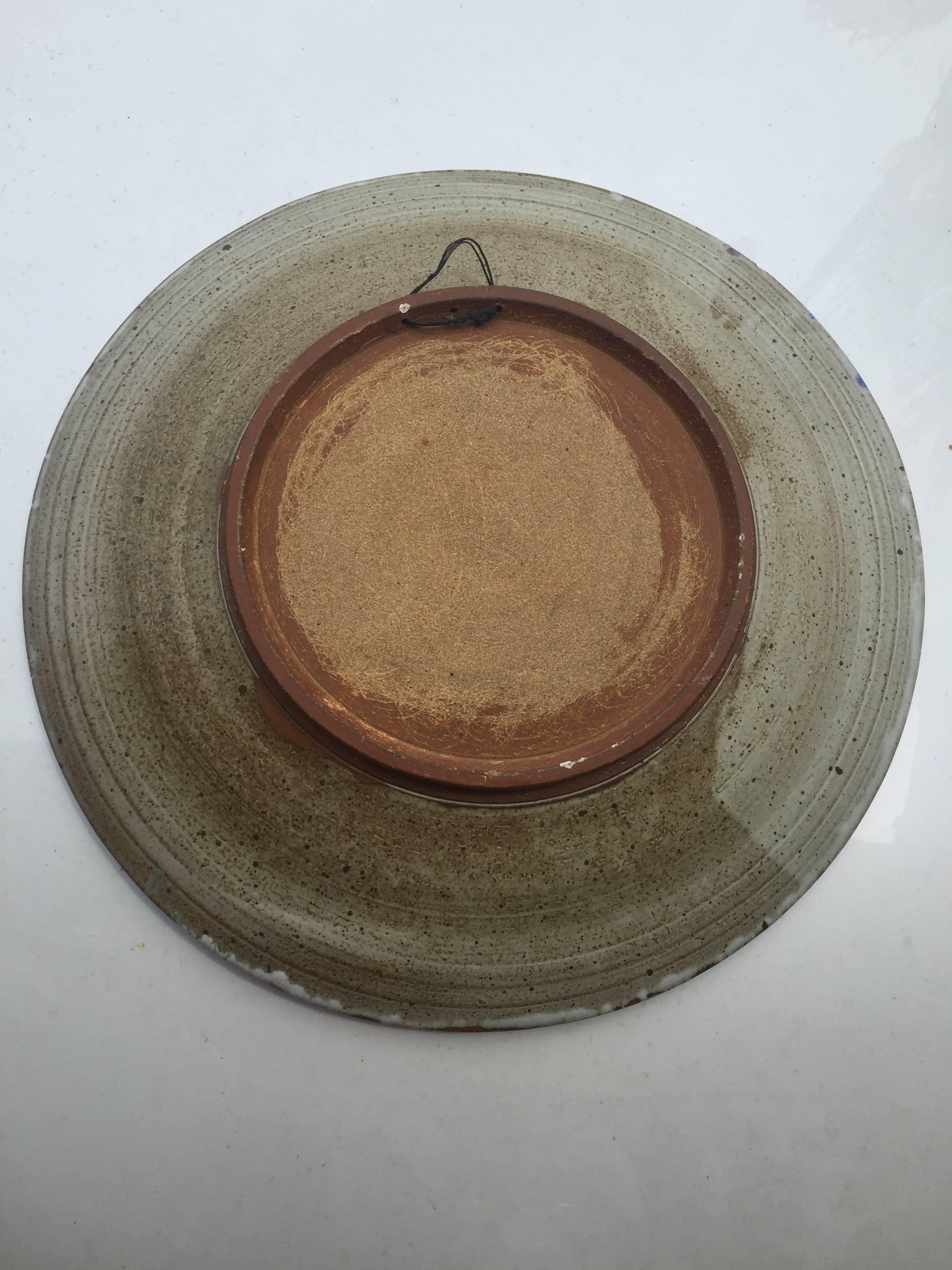 Grand Pair of Ken Pick Pottery Chargers at 1stDibs