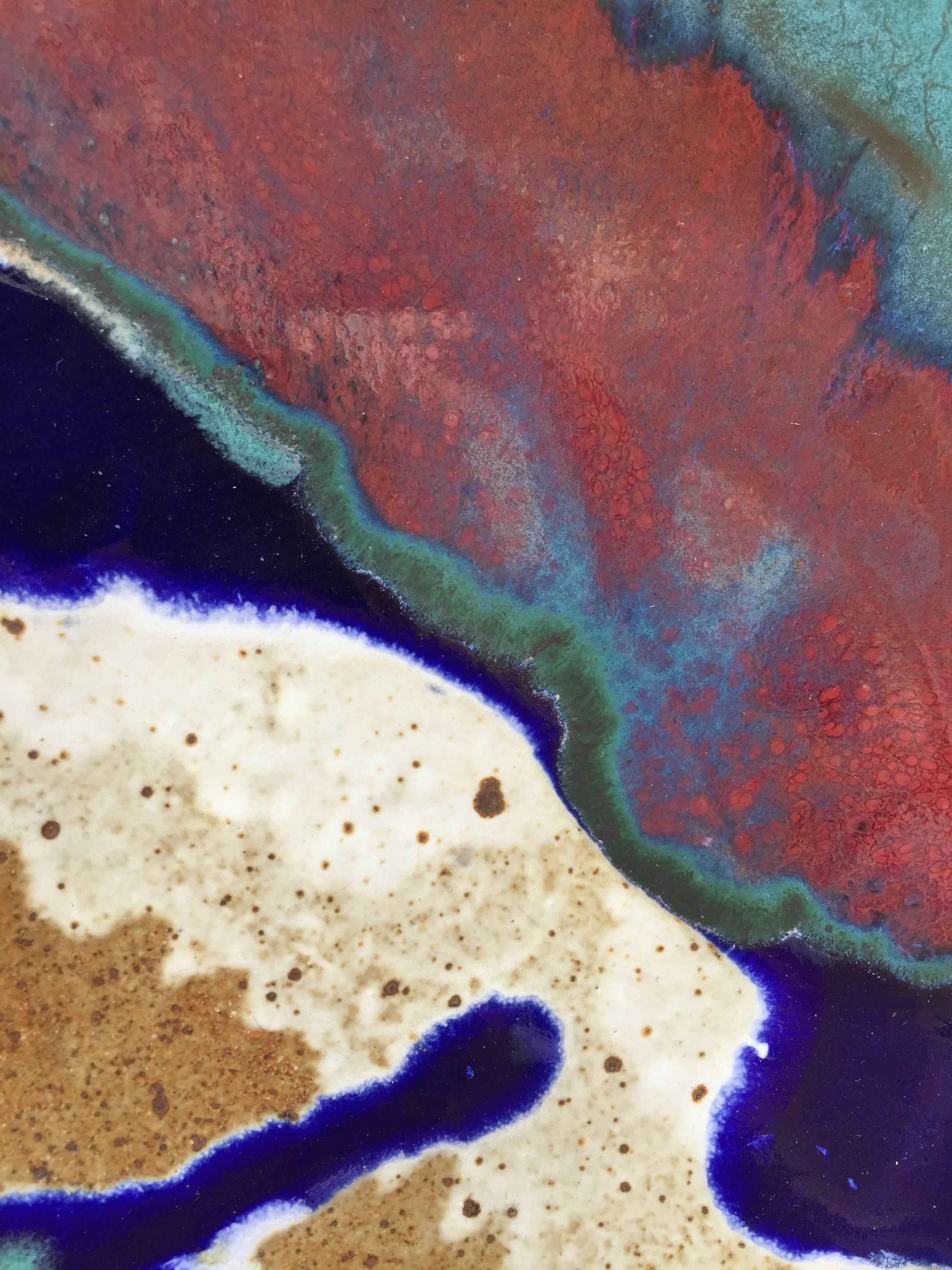 Grand Pair of Ken Pick Pottery Chargers at 1stDibs