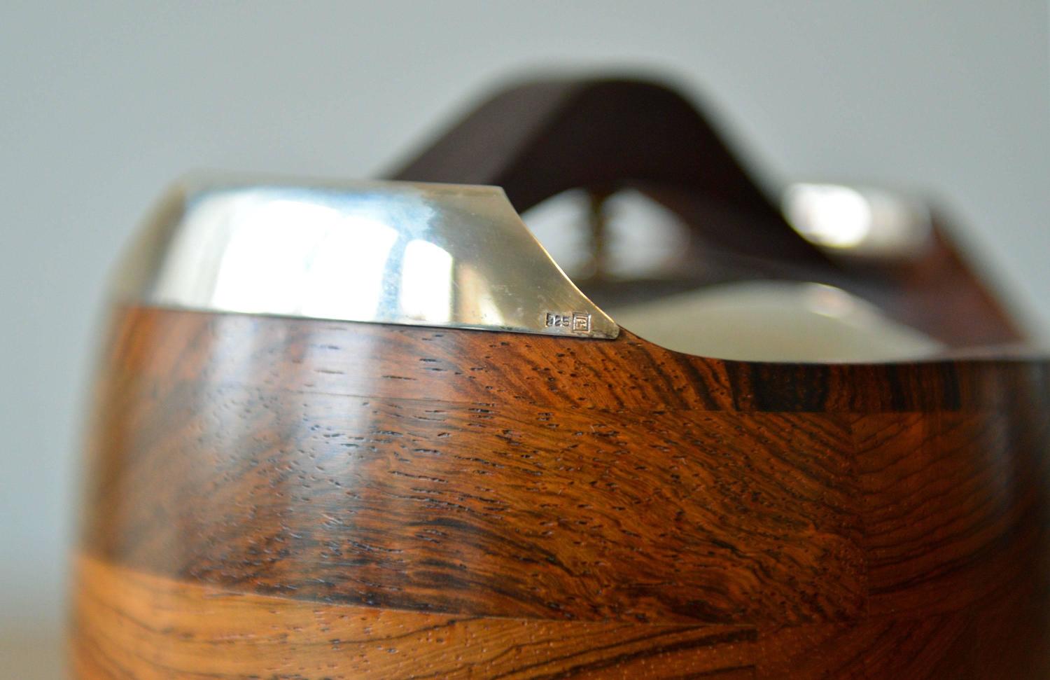 Rosewood/Silver Humidor for Pipe Tobacco by Jens Quistgaard for Richard ...