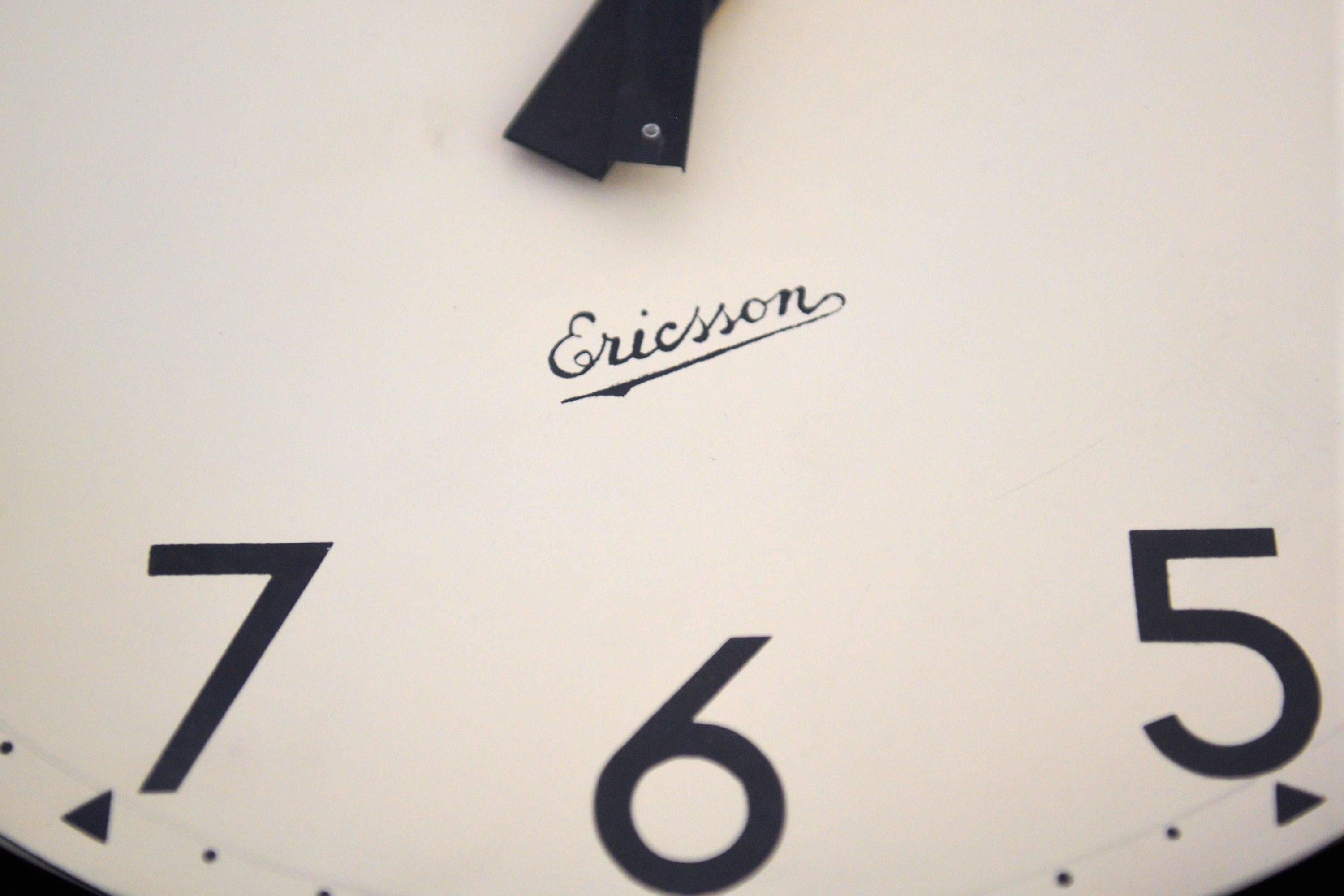 Big Swedish 1920s Ericsson Wall Clock at 1stDibs | 1920s wall clock ...